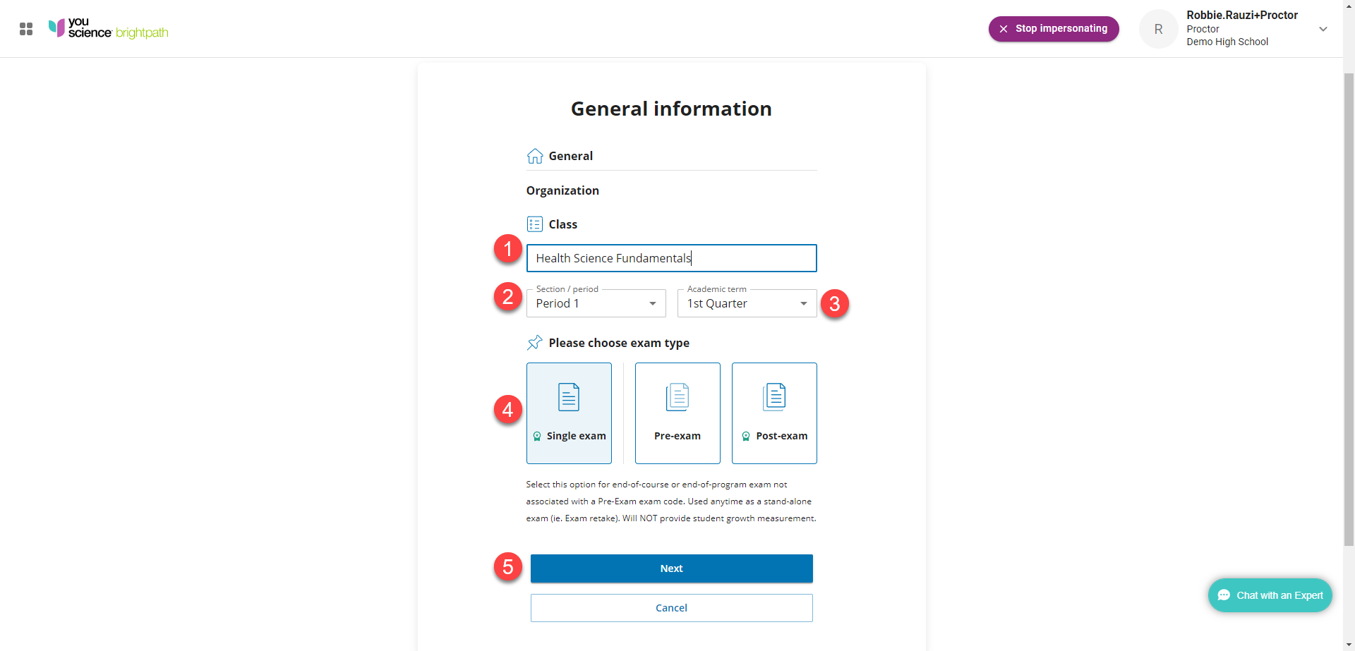 How do I add exam codes for my proctors?