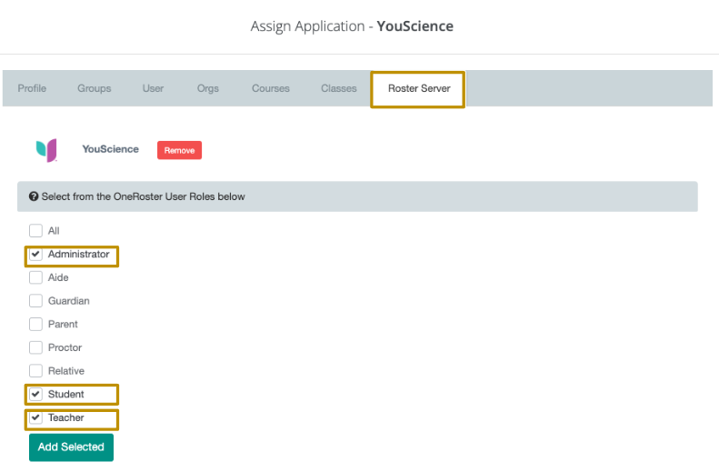 How do I use Classlink Rostering with YouScience?