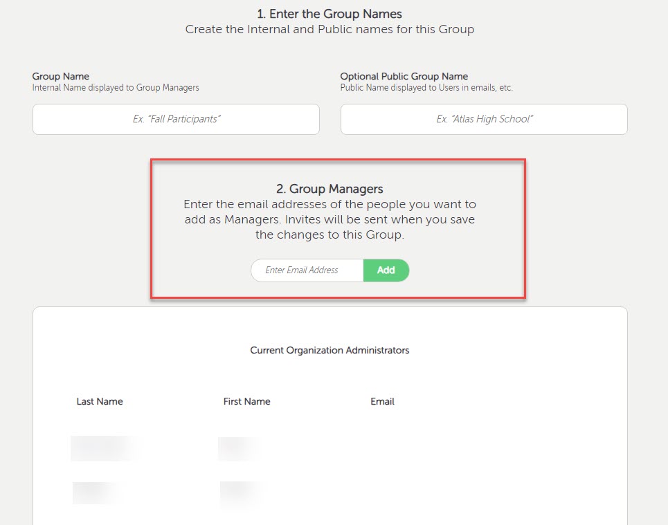 How do I create a new group from my Aptitude & Career Discovery admin portal?