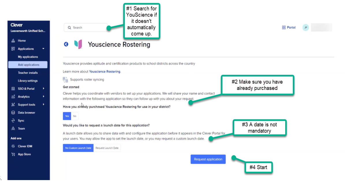 How do I use Clever Rostering with YouScience?