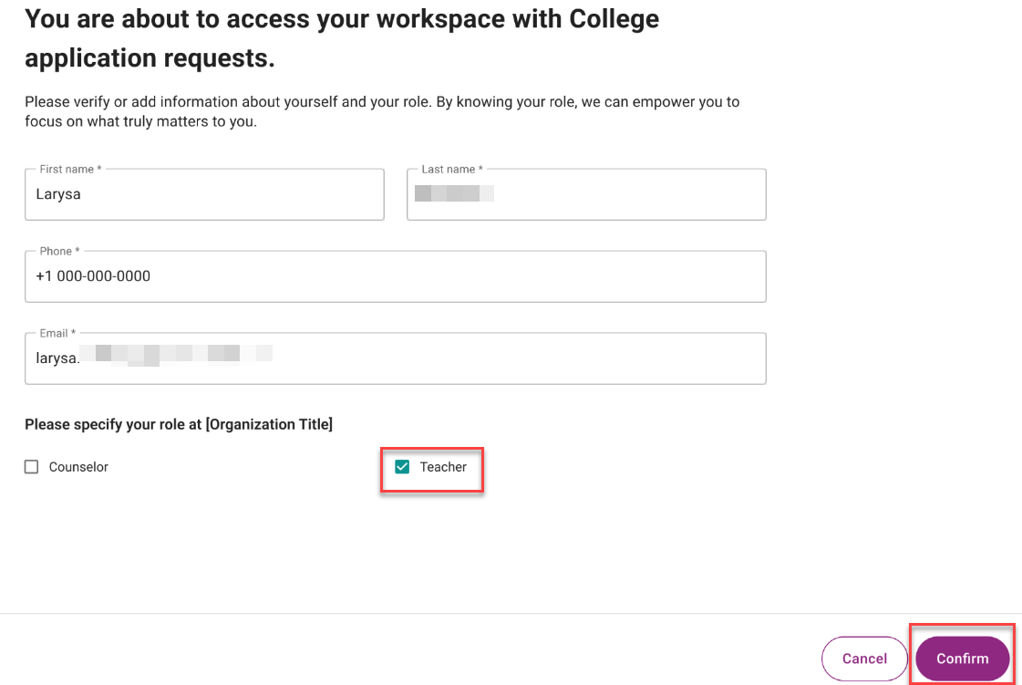 Common App: Teacher instructions