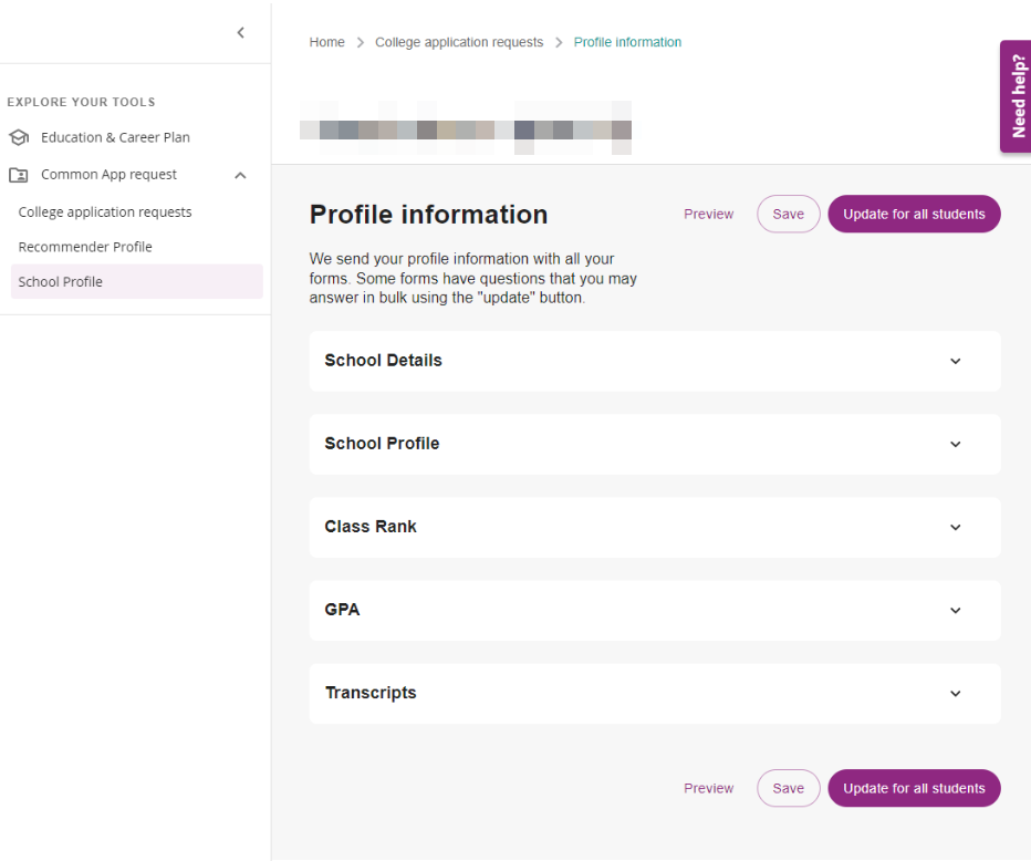 Common App: Counselor instructions