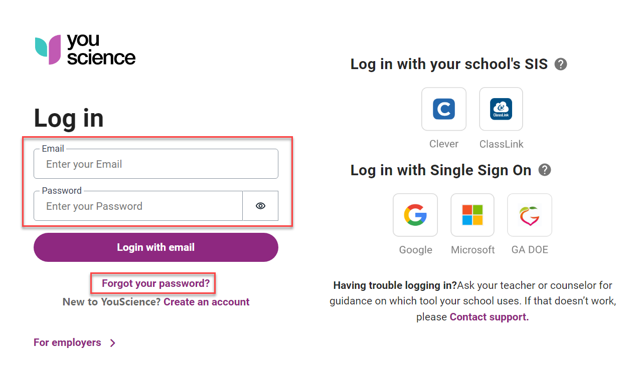How do I log in to or create my Brightpath account?
