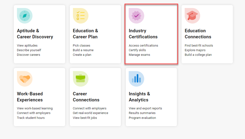 Industry Certifications: Create, proctor, and manage exam codes
