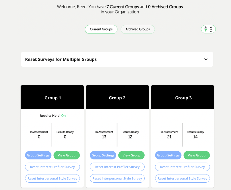 Aptitude & Career Discovery: Reset and restore brain game surveys